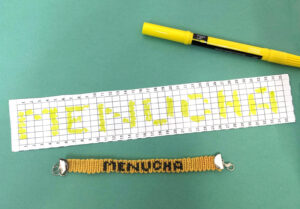 Name Friendship Bracelets with Free Printable Letter Graphs