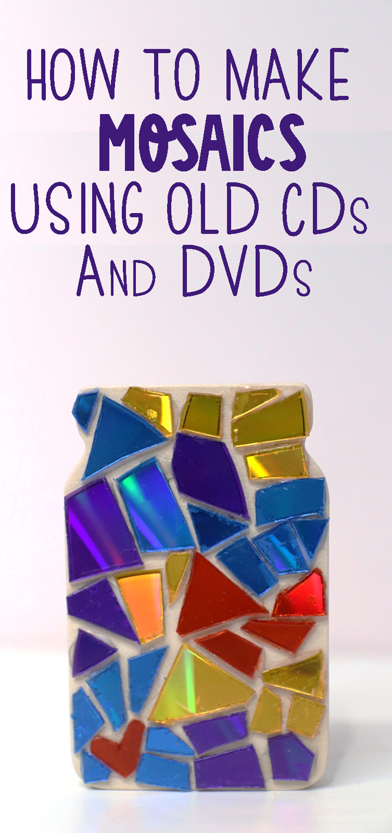 CD Mosaics - Repurpose Old CDs into Art! * Moms and Crafters
