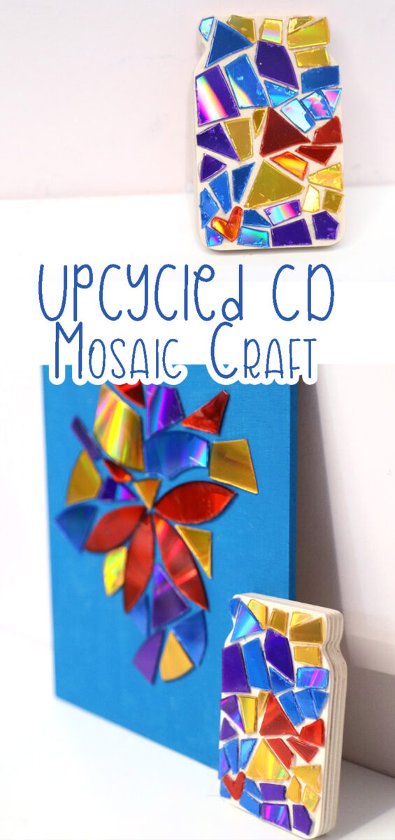 CD Mosaics - Repurpose Old CDs into Art! * Moms and Crafters