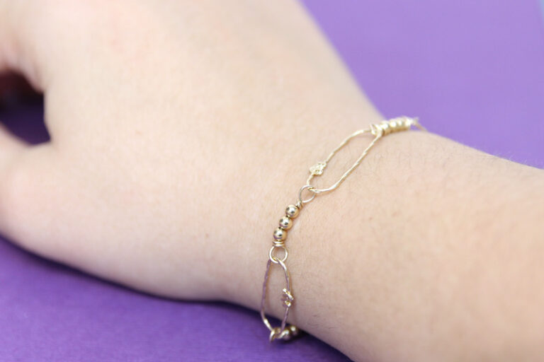 DIY Chain Bracelets: No Solder Paperclip Chain!
