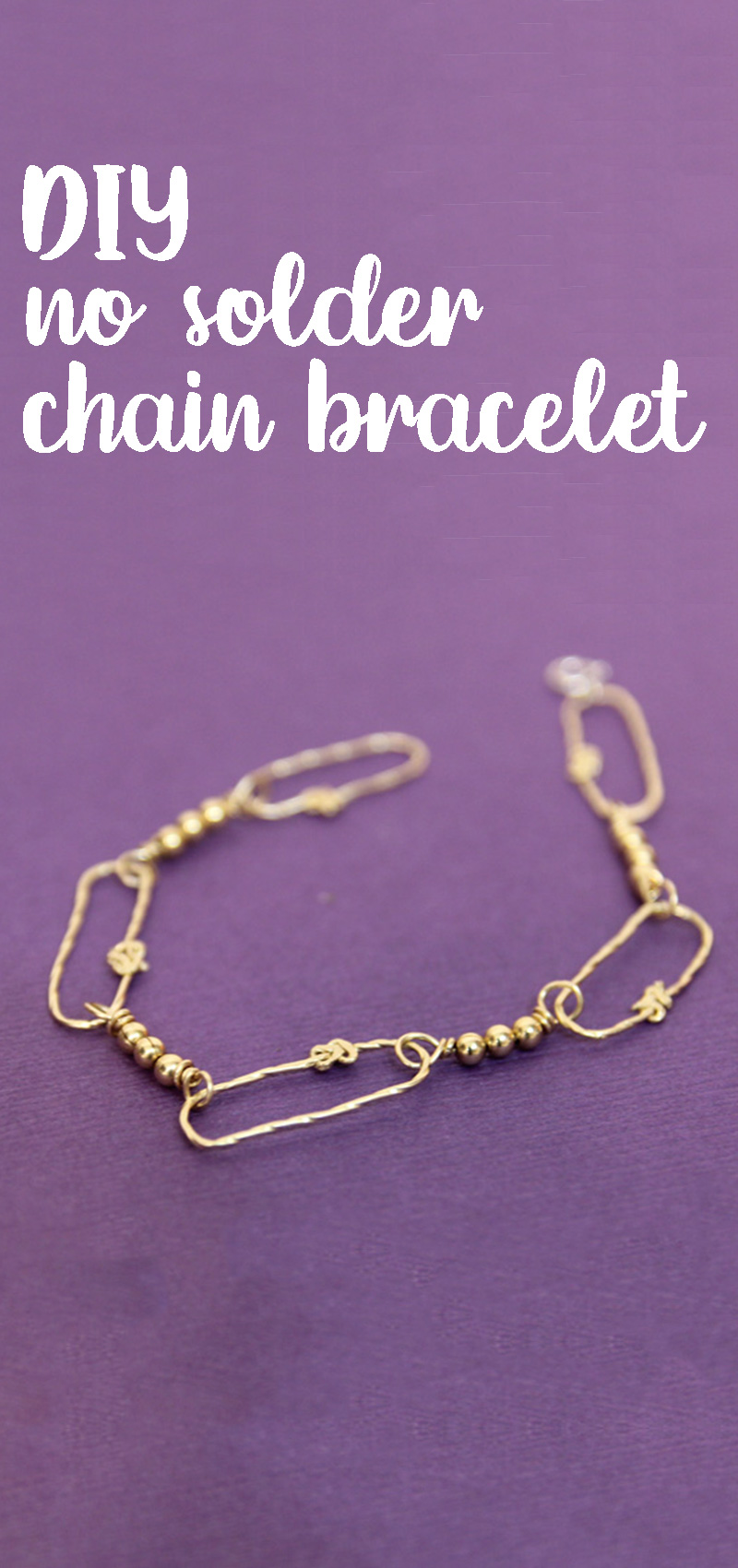 DIY Chain Bracelets: No Solder Paperclip Chain!