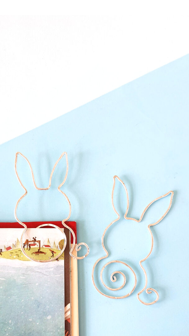 DIY Wire Bookmarks - In a Sweet Bunny Shape