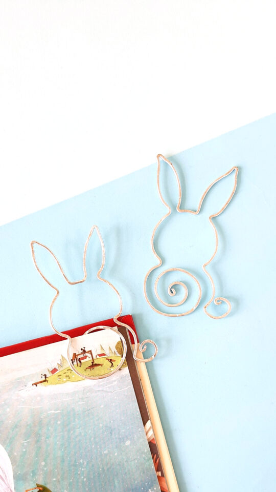 DIY Wire Bookmarks - In a Sweet Bunny Shape