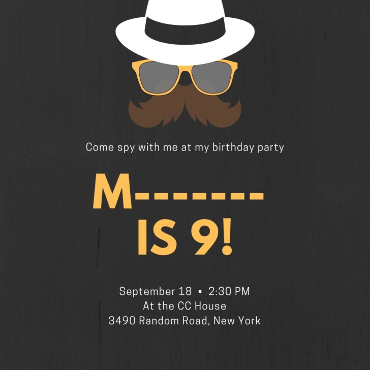 Spy Birthday Party Ideas * Moms and Crafters