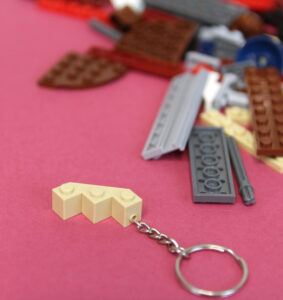 DIY LEGO Keychain using real bricks! * Moms and Crafters