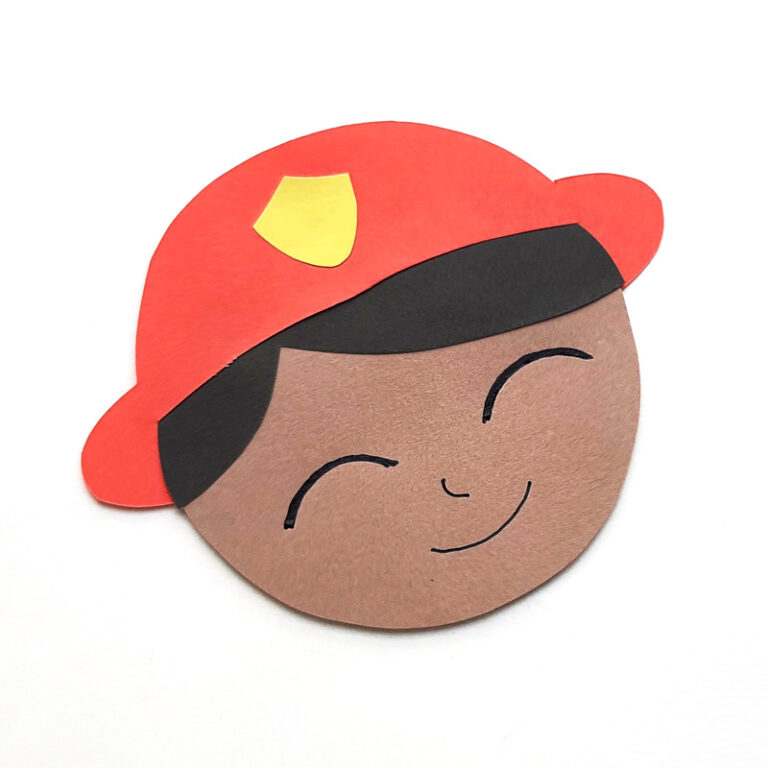 Fire Fighter Puppet - from a Paper Bag * Moms and Crafters