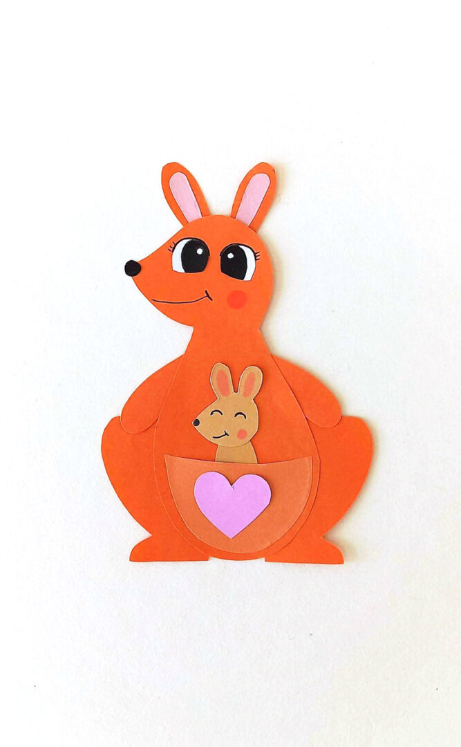 Preschool Kangaroo Craft * Moms and Crafters