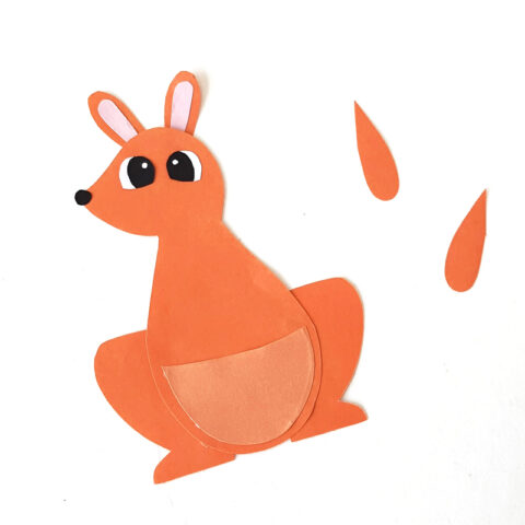 Preschool Kangaroo Craft * Moms and Crafters