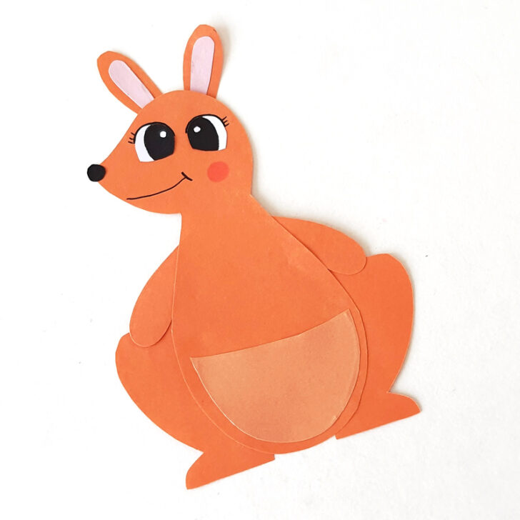 Preschool Kangaroo Craft * Moms and Crafters