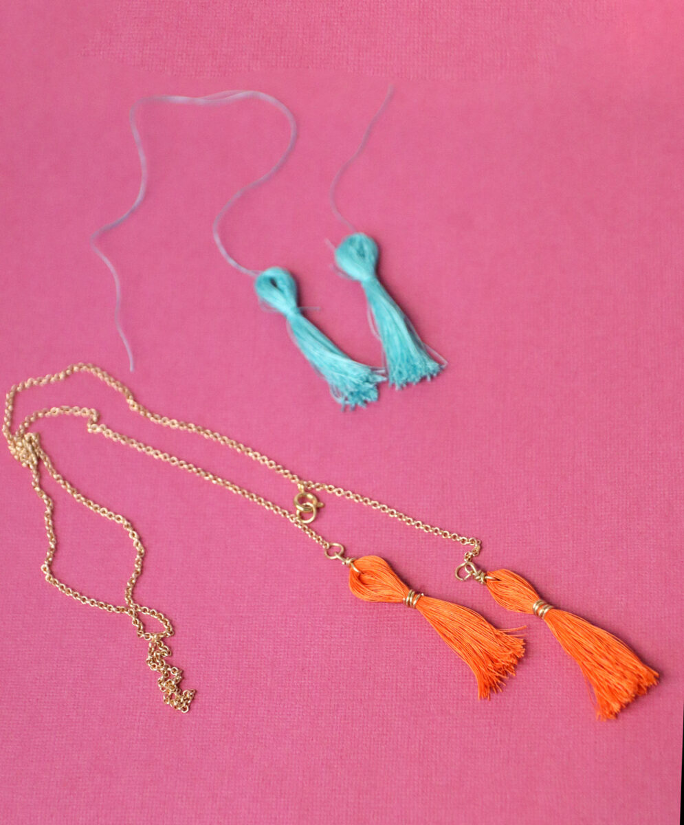 Small Thread Tassels for Earrings & More! * Moms and Crafters