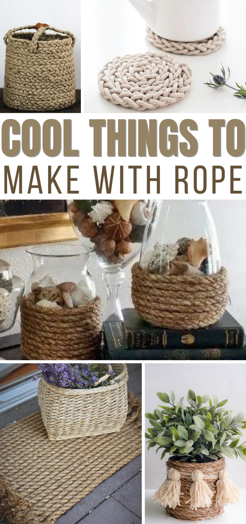Cool Things to Make with Rope * Moms and Crafters