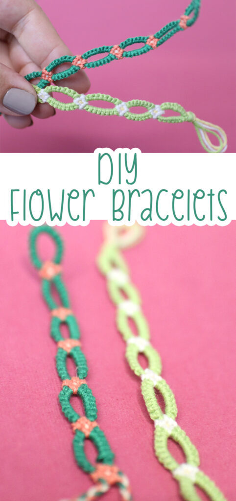 Daisy Chain Friendship Bracelet * Moms and Crafters