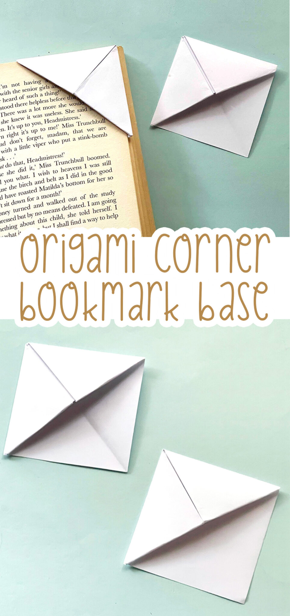 How to make Corner Bookmarks * Moms and Crafters