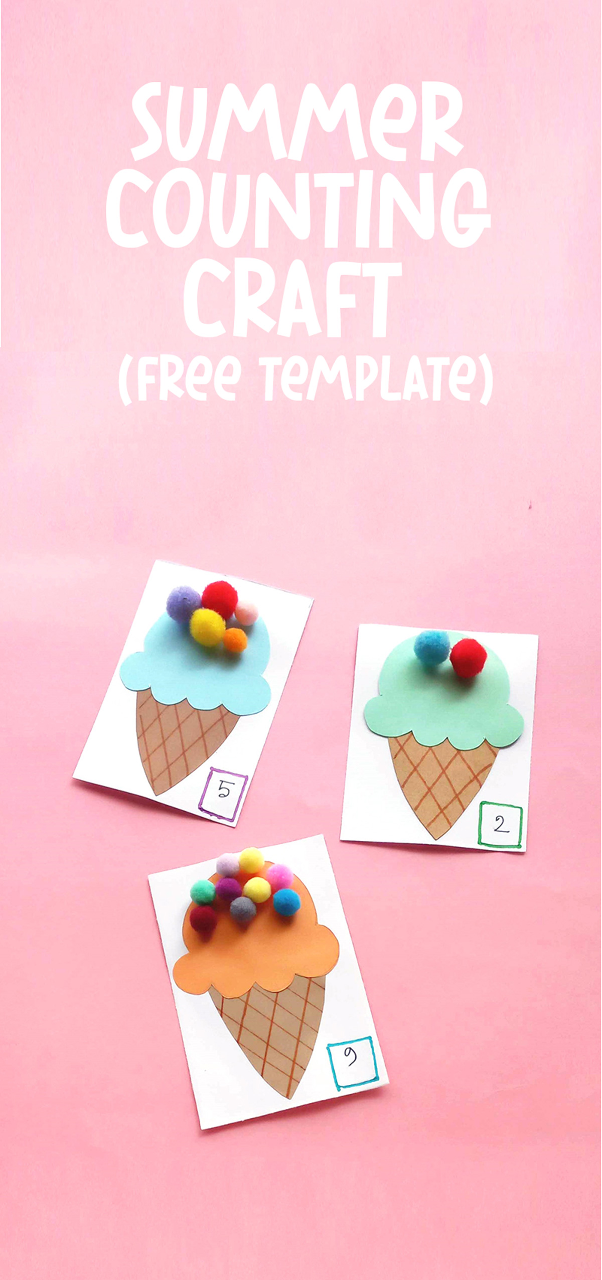 Ice Cream Activity for Preschool * Moms and Crafters