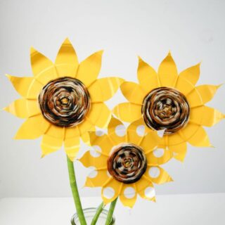 21 Sunflower Crafts using Paper, Recyclables, and more!