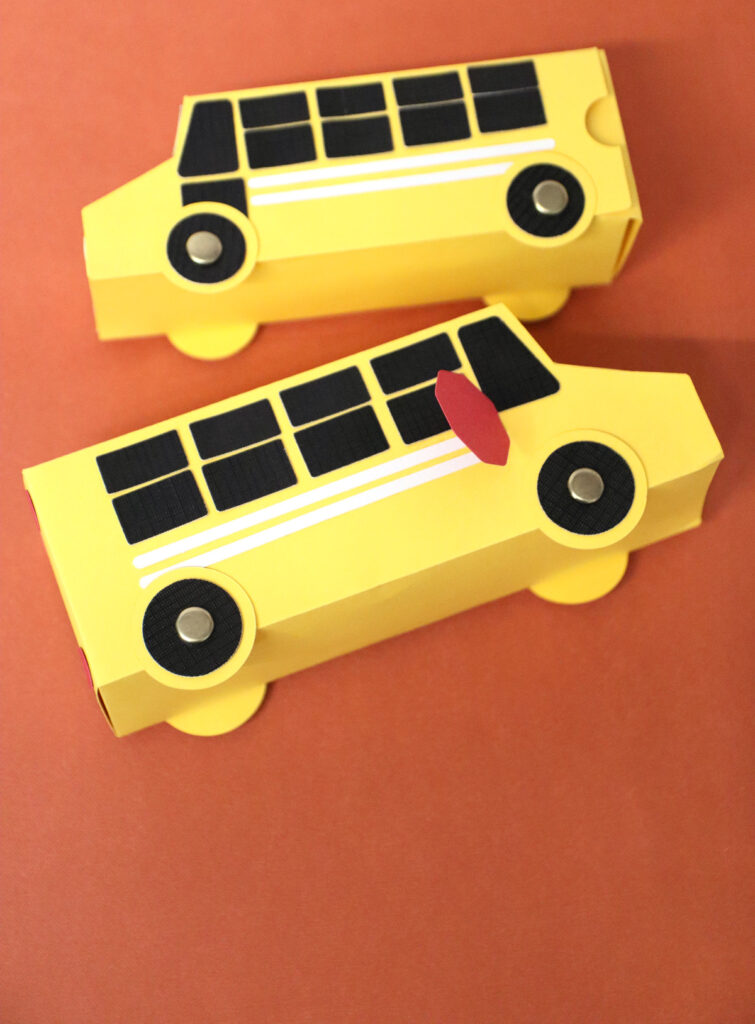 School Bus Template - Paper Toy or Gift Box! * Moms and Crafters