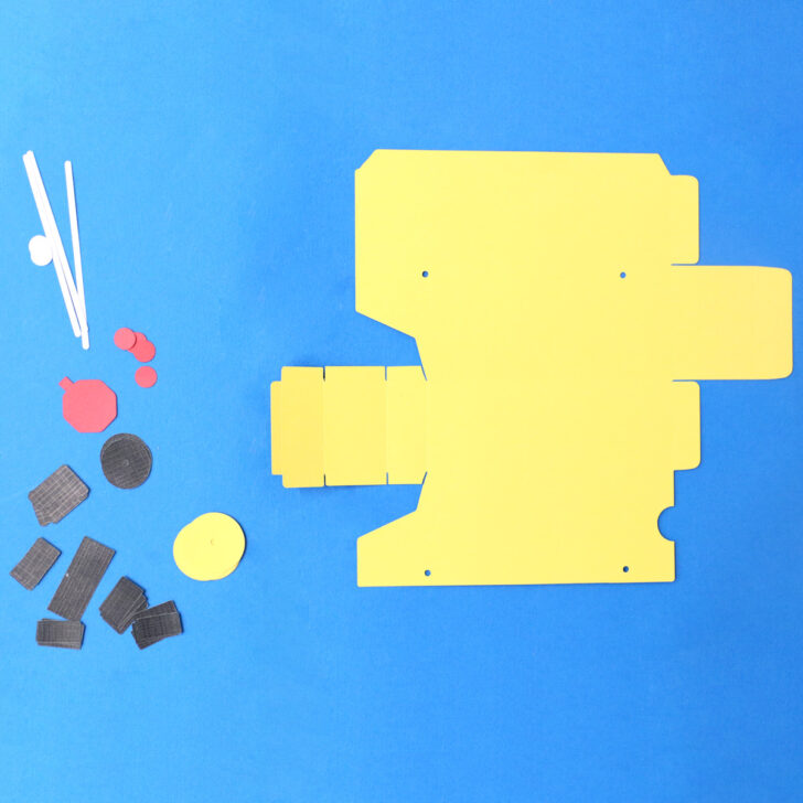 School Bus Template - Paper Toy or Gift Box! * Moms and Crafters