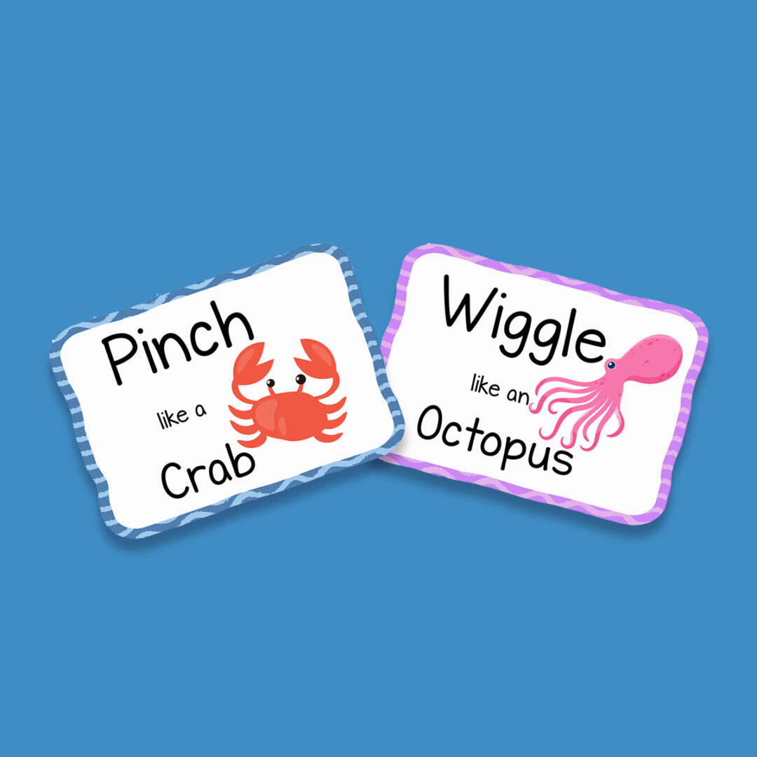 Ocean Action Cards for Kids * Free Printable!