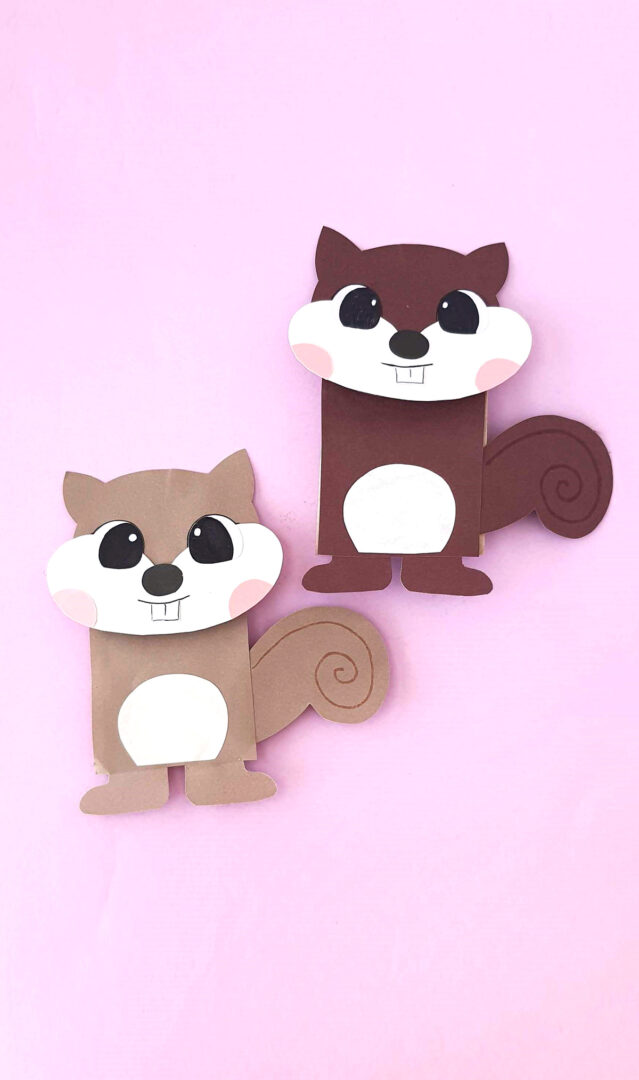 Chipmunk Puppet to Craft & Play! * Moms and Crafters