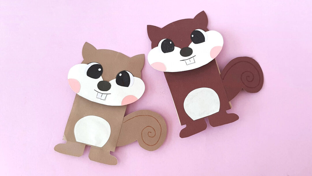 Chipmunk Puppet to Craft & Play! * Moms and Crafters