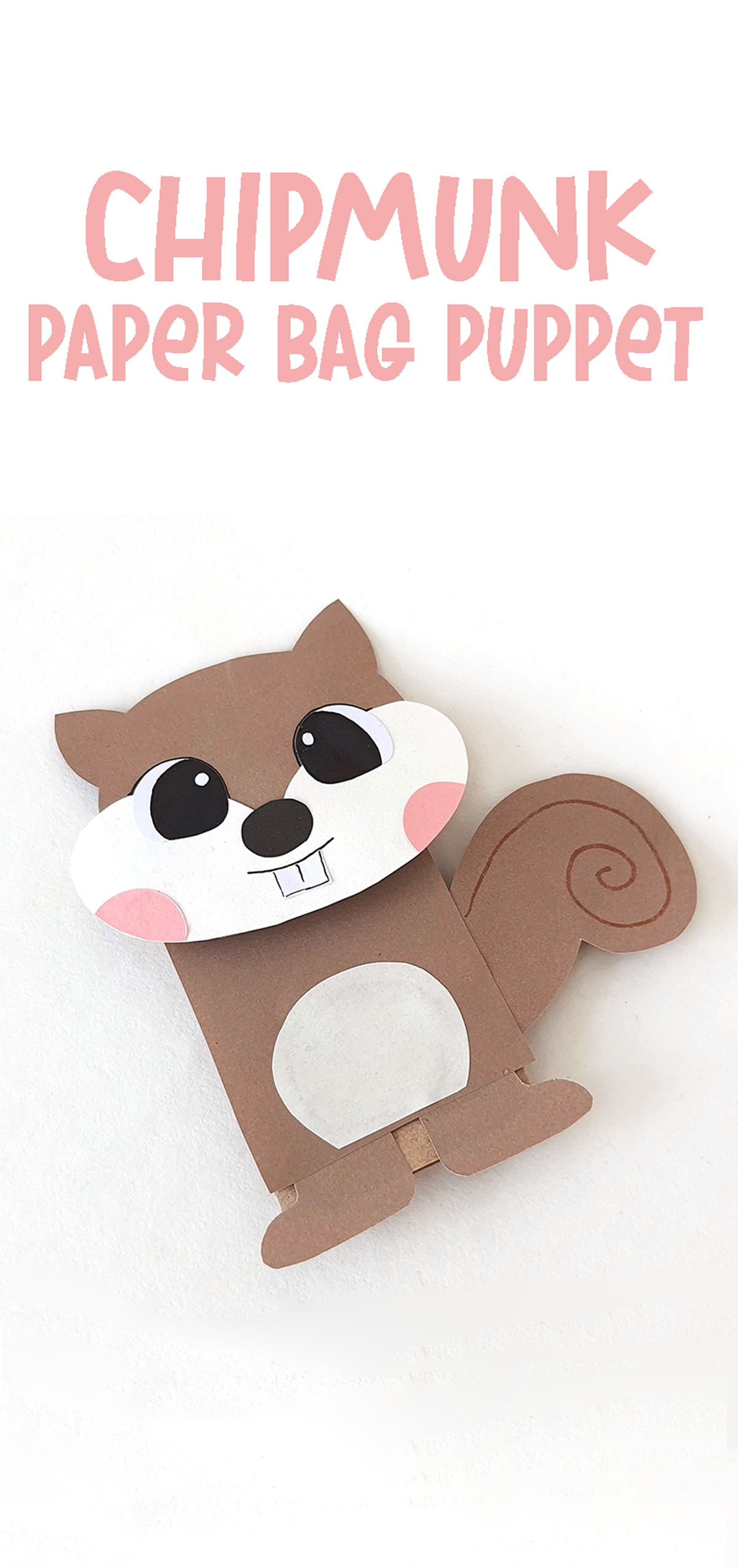 Chipmunk Puppet to Craft & Play! * Moms and Crafters