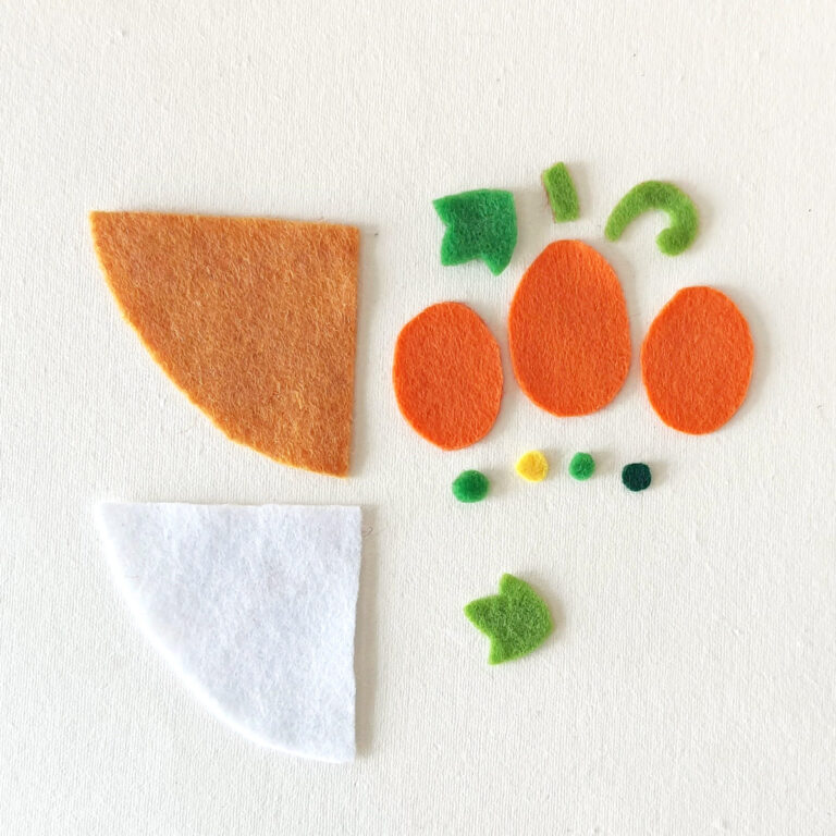 Felt Fall Bookmarks (free template) * Moms and Crafters