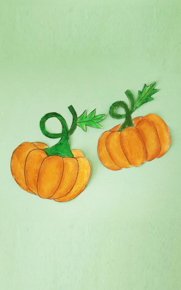 How to Draw a Pumpkin * Moms and Crafters