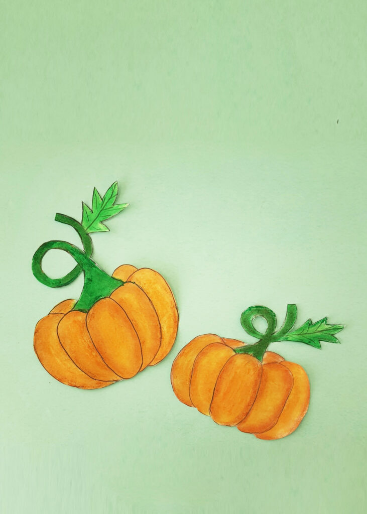 How to Draw a Pumpkin * Moms and Crafters