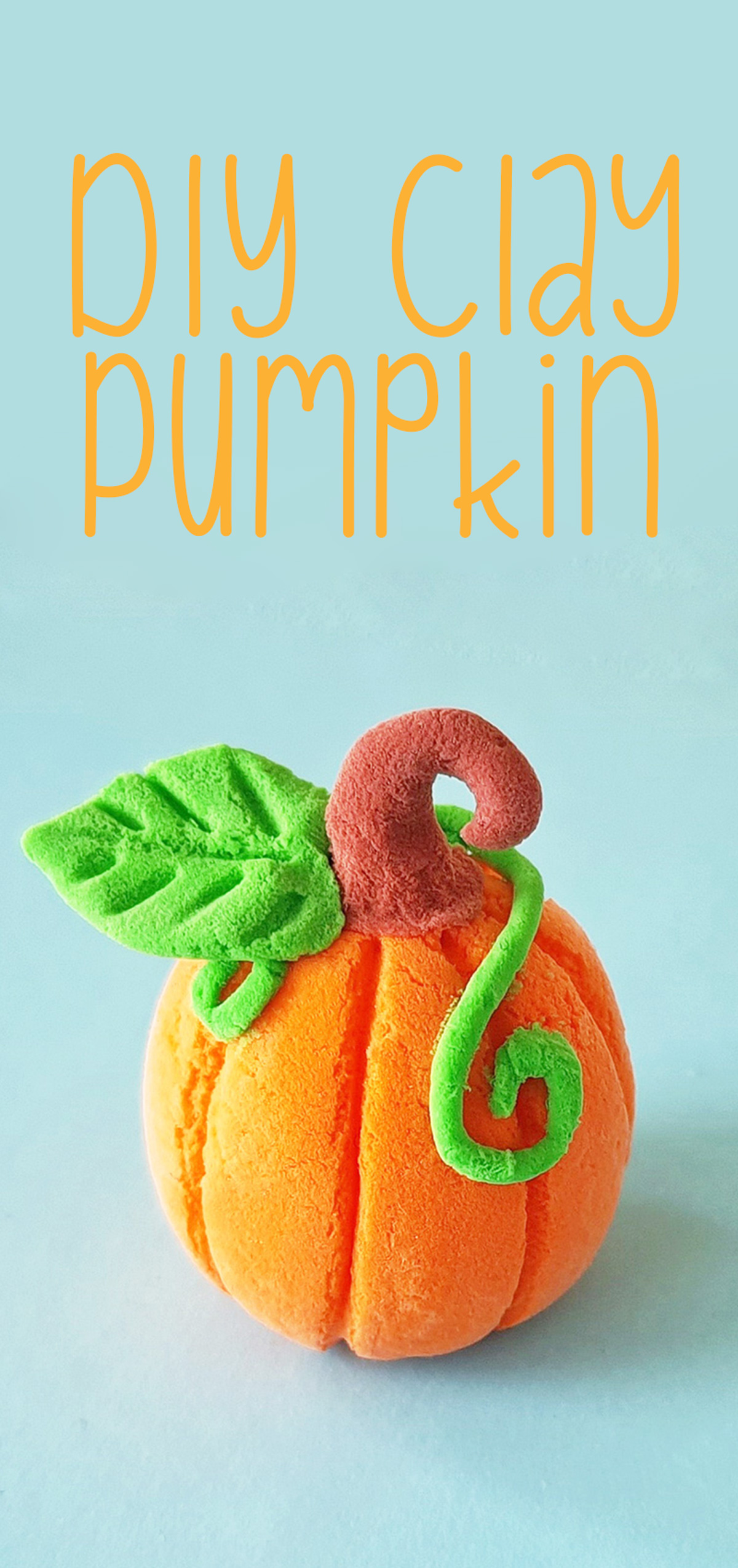 Foam Clay Pumpkin Tutorial * Moms and Crafters