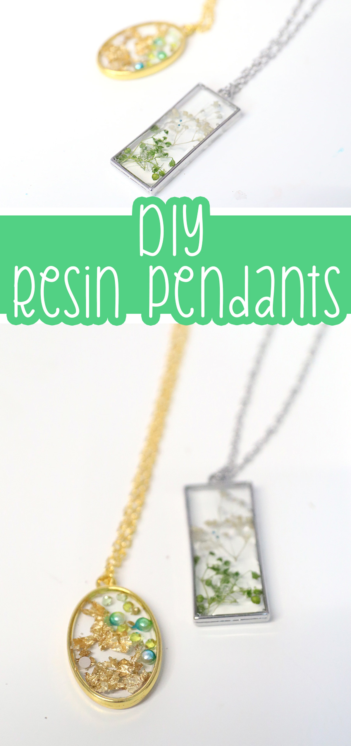 How to Make a Flower in Resin Pendant * Moms and Crafters