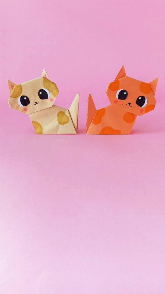 Origami Cat Tutorial * Moms and Crafters