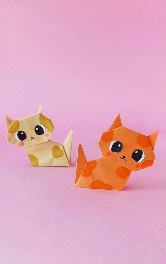 Origami Cat Tutorial * Moms and Crafters