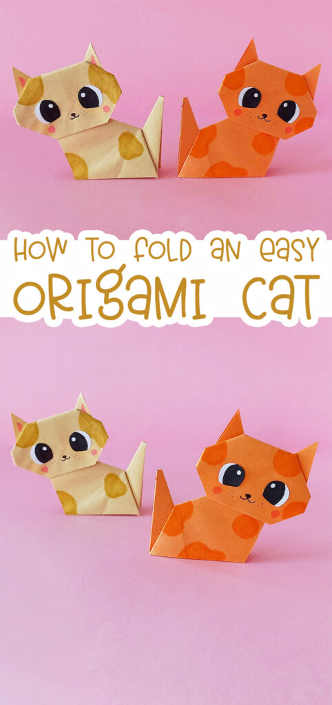 Origami Cat Tutorial * Moms and Crafters