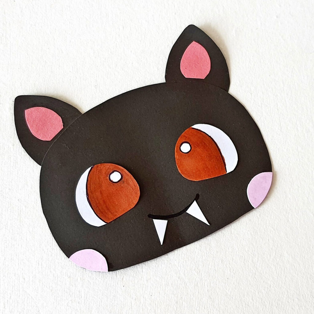 Paper Bag Bat Puppet Craft * Moms and Crafters