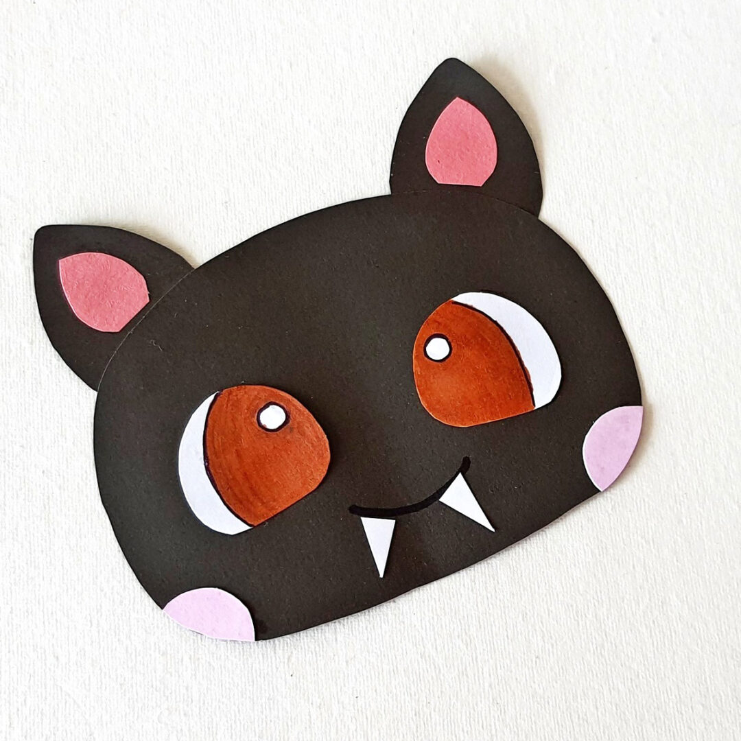 Paper Bag Bat Puppet Craft * Moms and Crafters