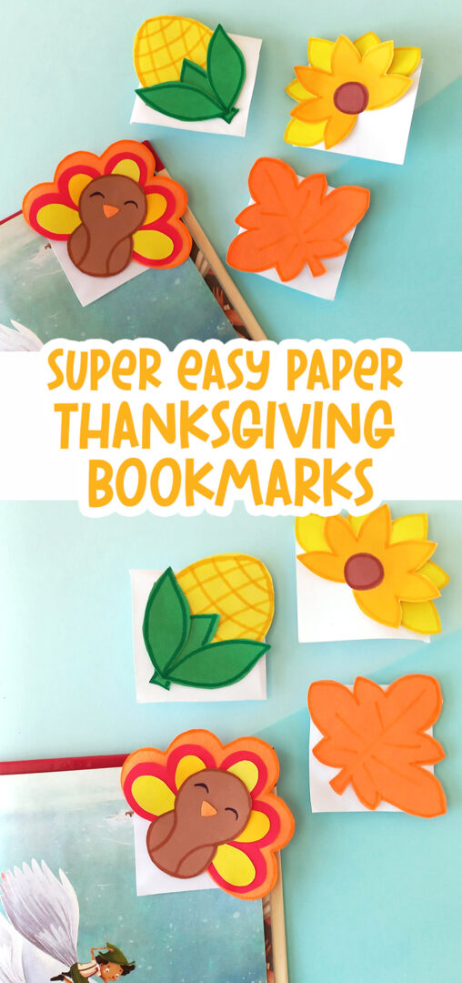 Thanksgiving Bookmarks (Free Templates) * Moms and Crafters