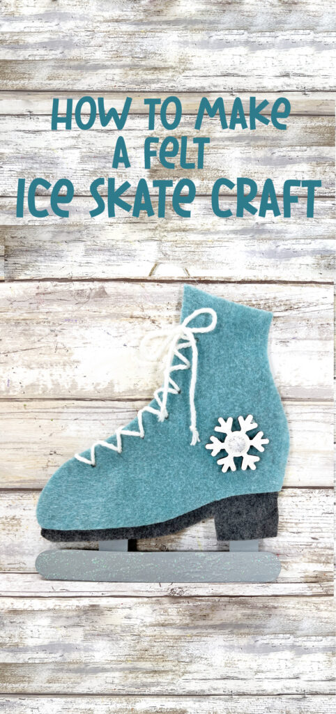 Felt Ice Skate Craft - Free Template * Moms and Crafters