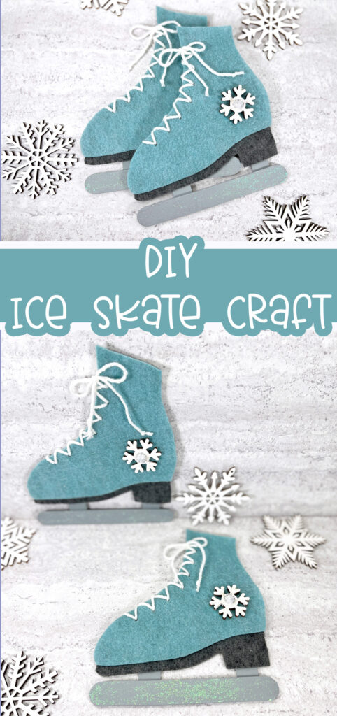 Felt Ice Skate Craft - Free Template * Moms and Crafters