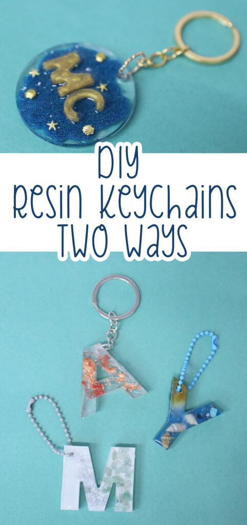 Resin Letters Keychain: 2 Ways * Moms and Crafters