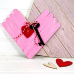 Popsicle Stick Heart Craft * Moms and Crafters