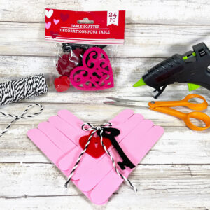 Popsicle Stick Heart Craft * Moms and Crafters