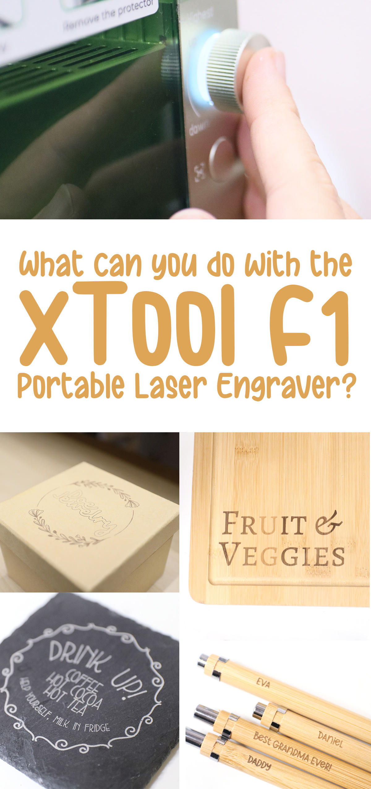 xTool F1 Laser Engraver - Review & Material Tests * Moms and Crafters