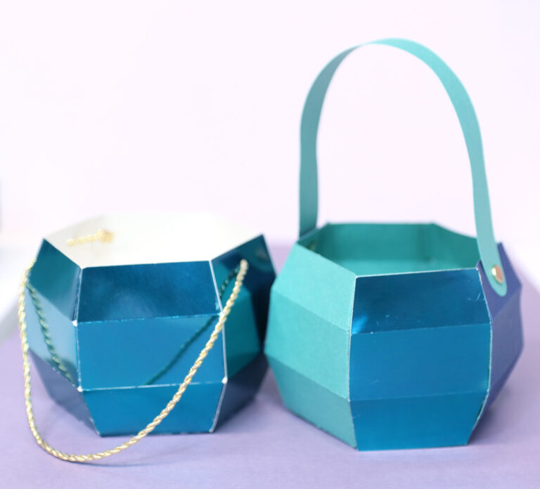 Paper Basket Templates + FREE Printable * Moms and Crafters