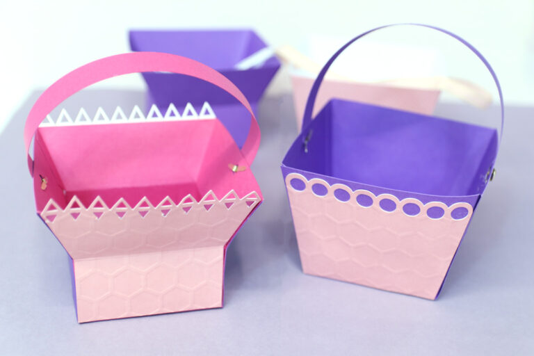 Paper Basket Templates + FREE Printable * Moms and Crafters