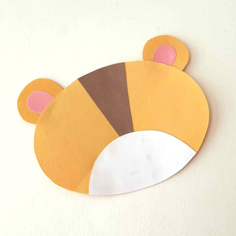 Paper Bag Tiger Puppet * Moms and Crafters