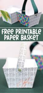 Paper Basket Templates + FREE Printable * Moms and Crafters