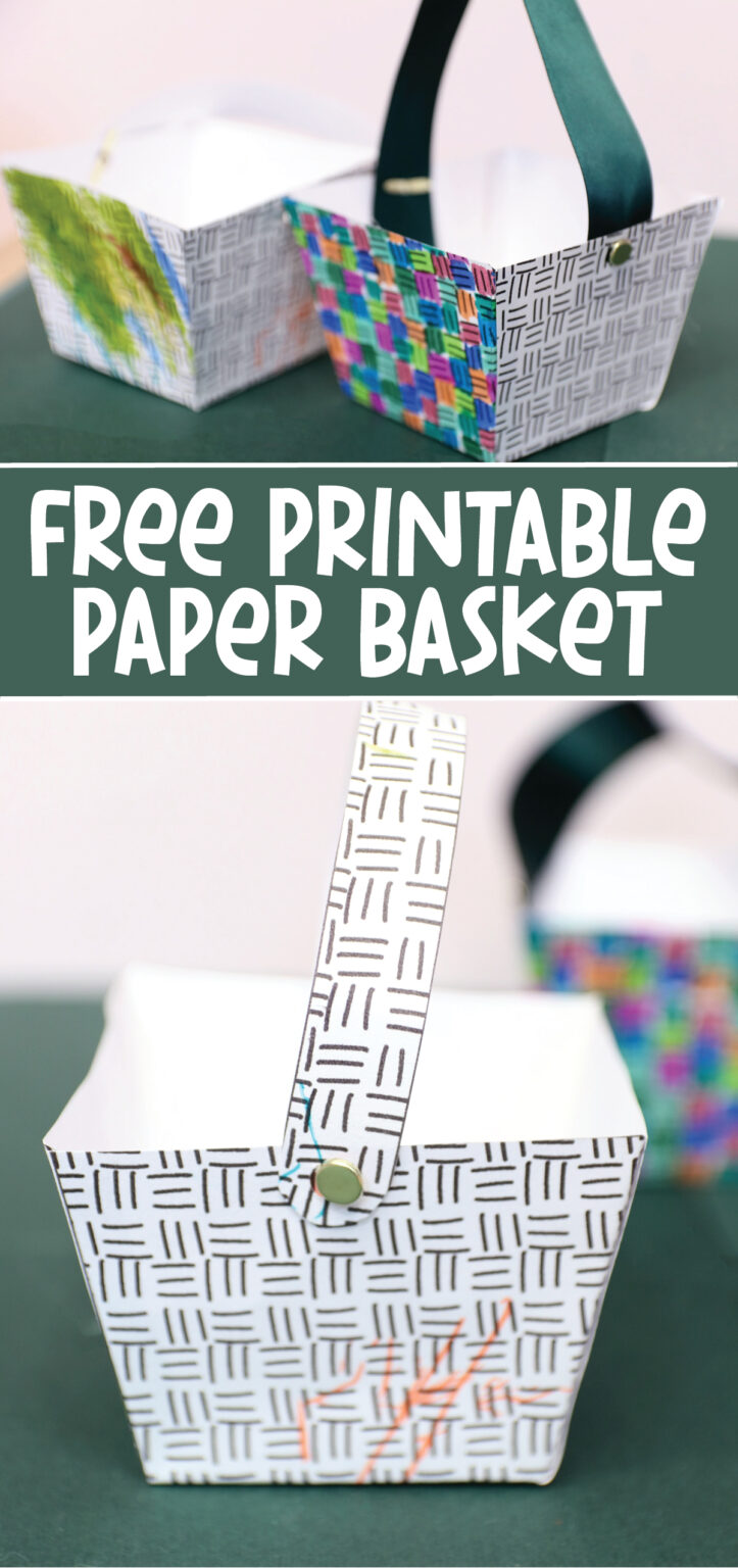 Paper Basket Templates + FREE Printable * Moms and Crafters