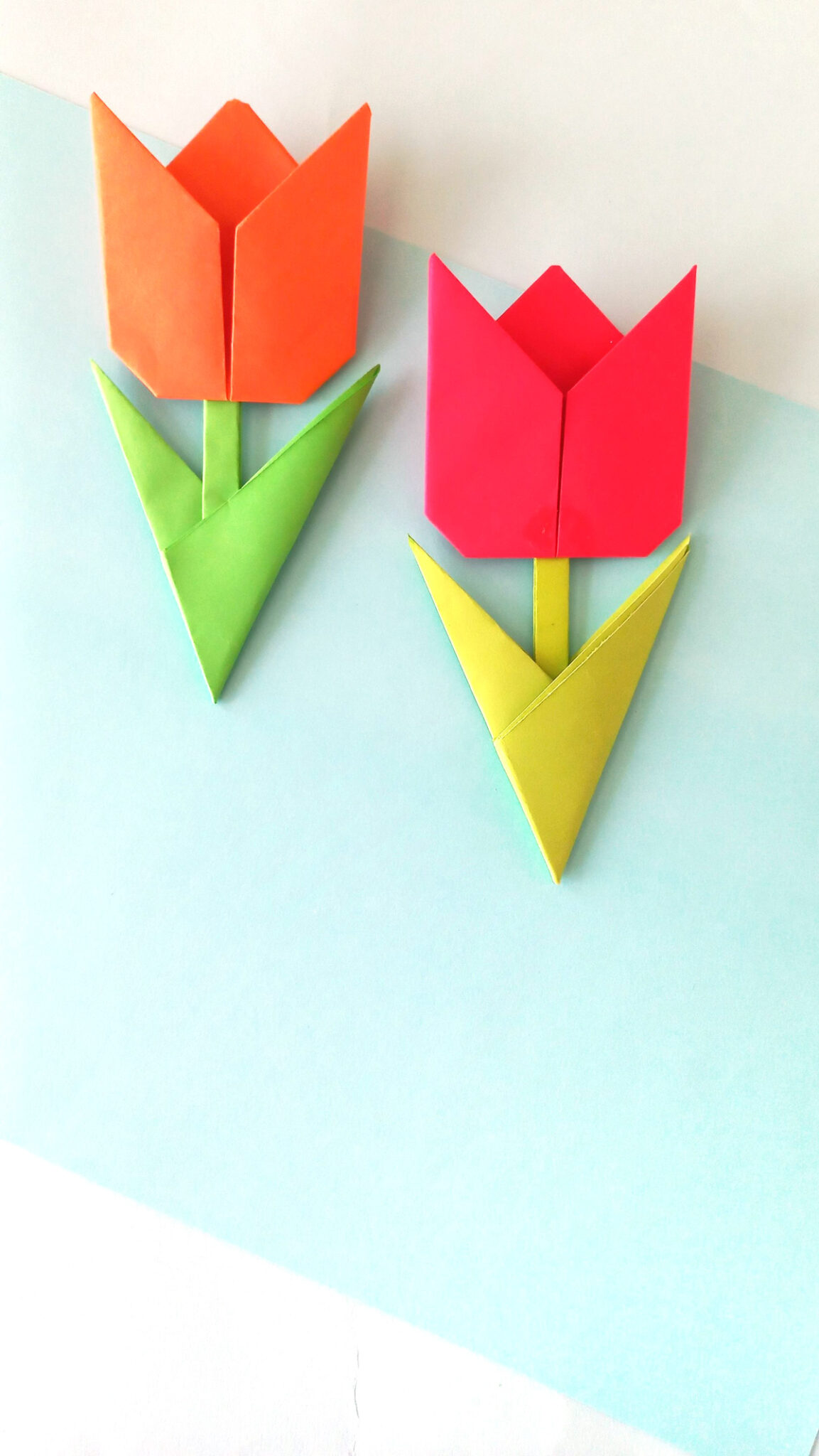 How to Fold an Origami Tulip * Moms and Crafters